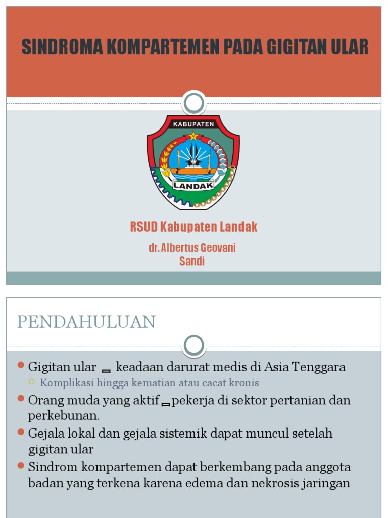Sandi Sindroma Kompartemen Pada Gigitan Ular | PDF