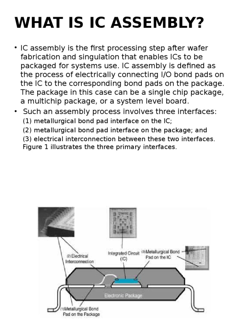IC Assembly | PDF | Epoxy | Semiconductor Device Fabrication