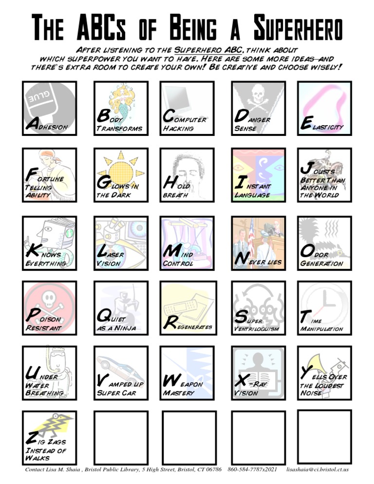 Superhero ABCs: Explore Your Powers | PDF | Leisure