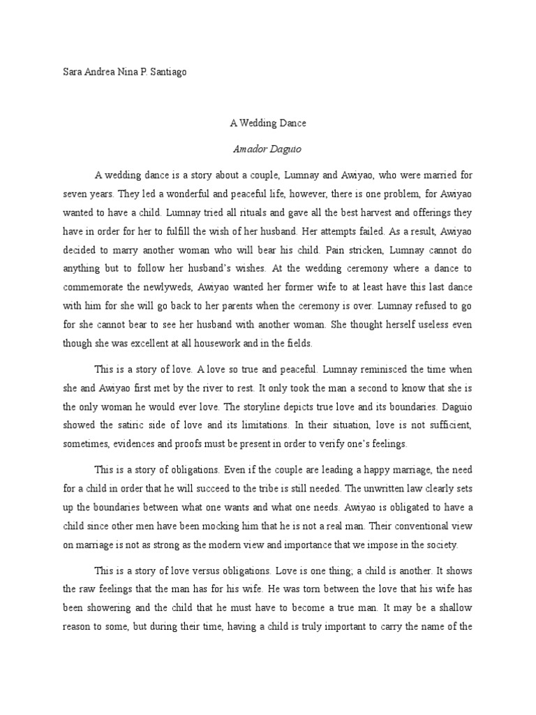 A Wedding Dance | PDF | Marriage