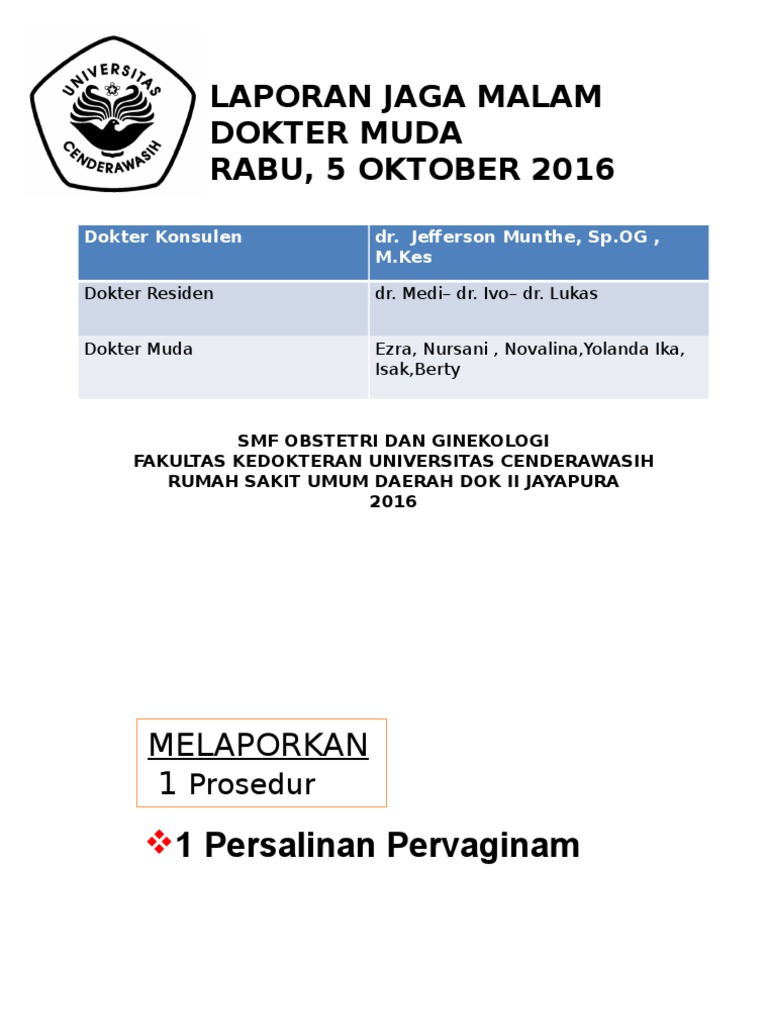 Laporan Jaga Malam | PDF