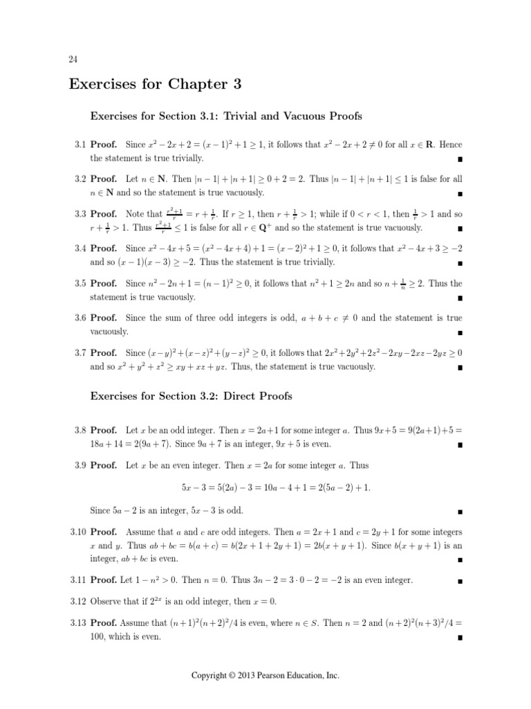 3001 Solution Ch3 | PDF | Mathematical Proof | Theorem