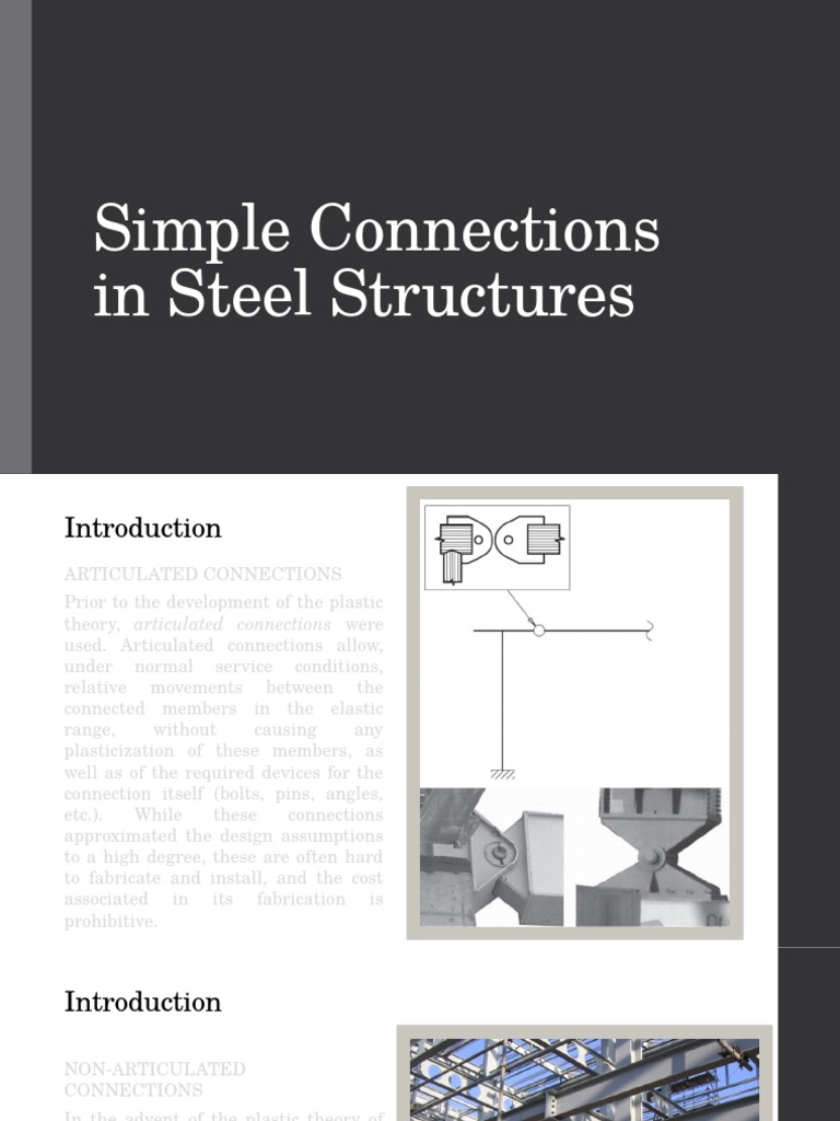 Simple Connections in Steel Structures | PDF | Column | Structural Analysis