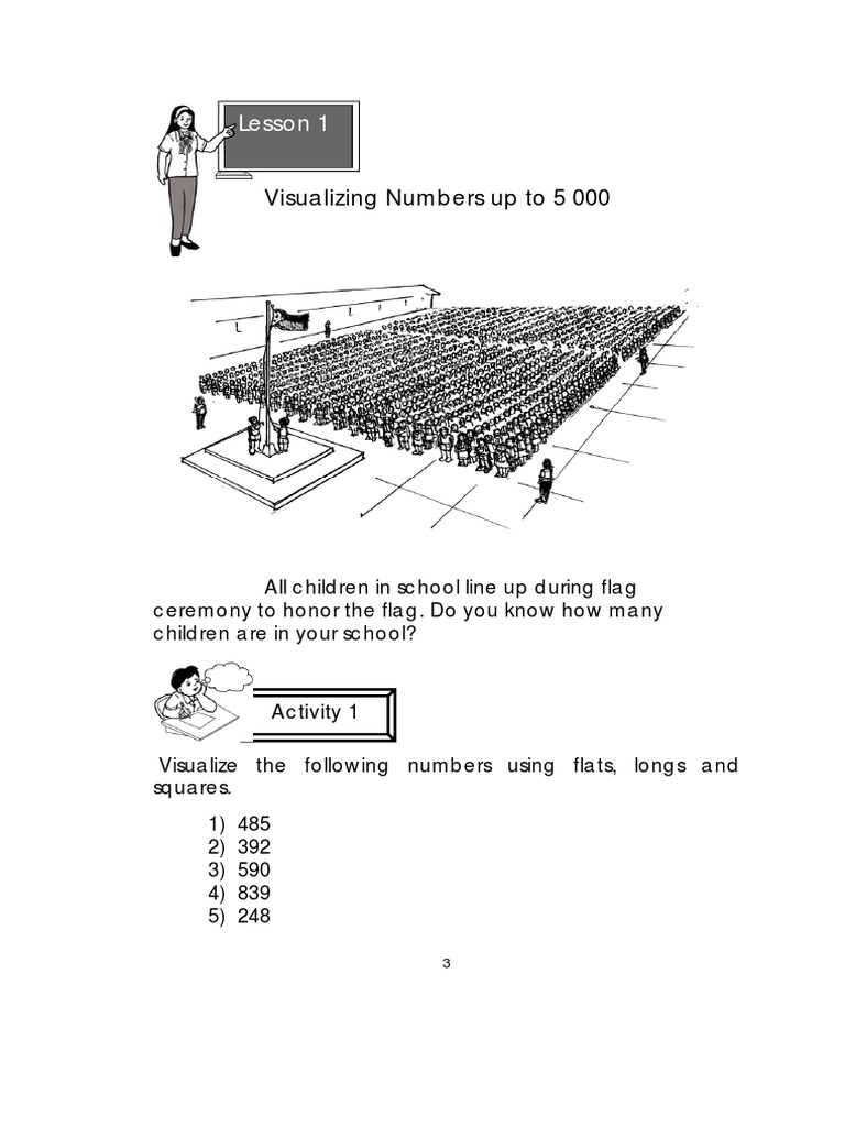 Visualizing Numbers Up to 10,000 Activities | PDF | Subtraction ...
