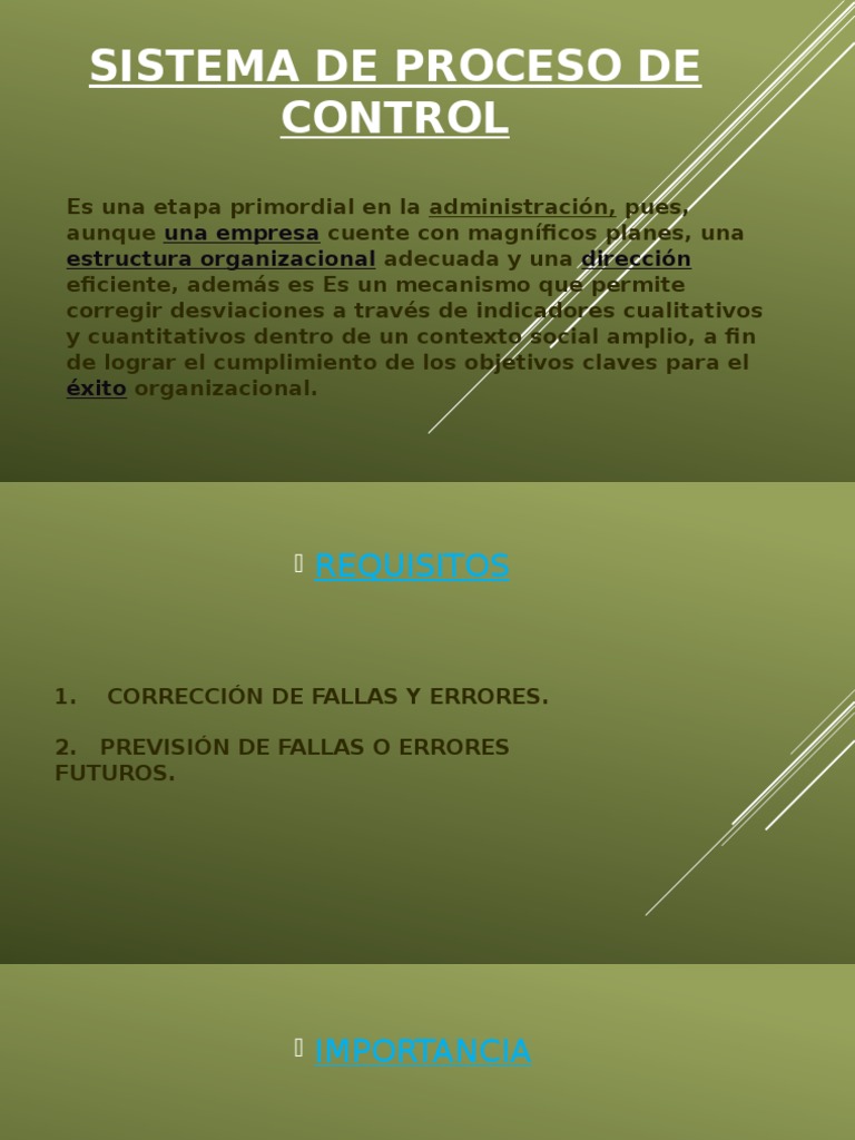 PTT Sistema de Proceso de Control | PDF | Calidad (comercial) | Business