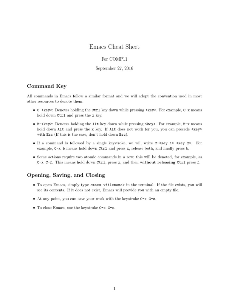Emacs | PDF | Human–Computer Interaction | Text