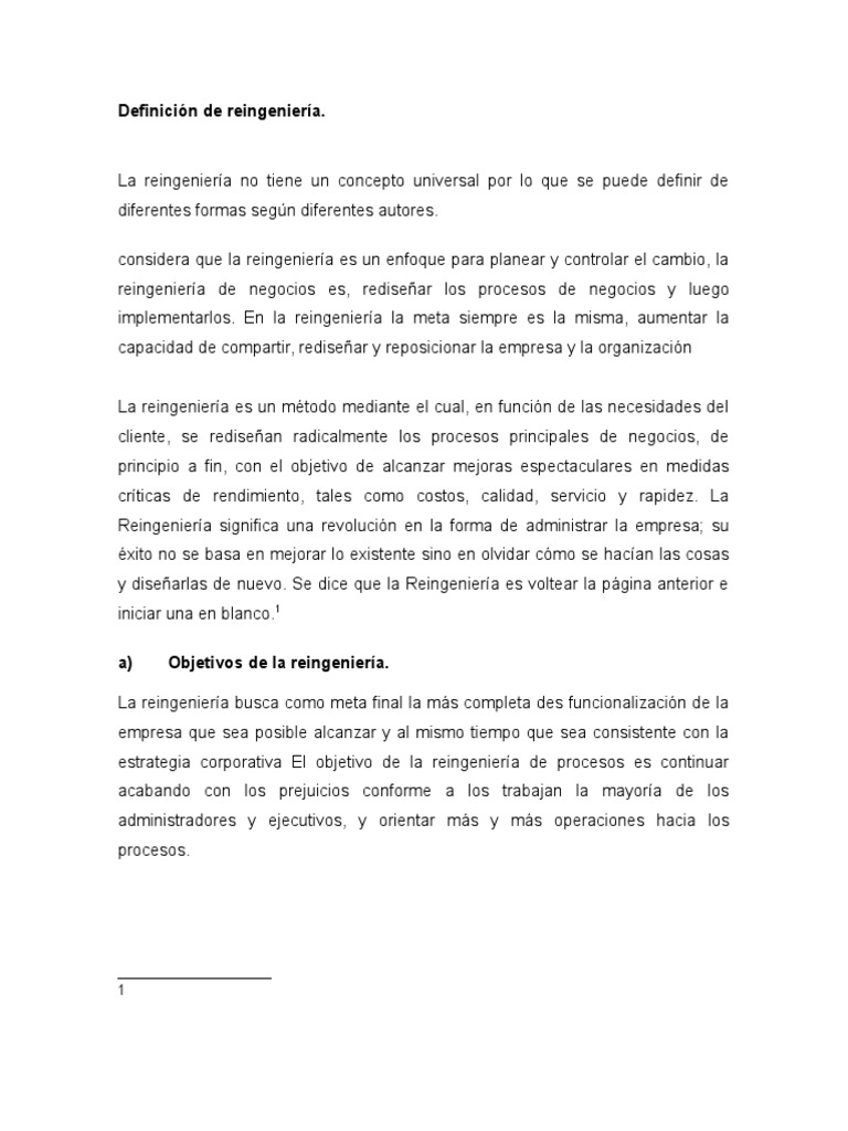 Reingenieria de Raymond Manganelli y Mark Klein | PDF | Planificación ...
