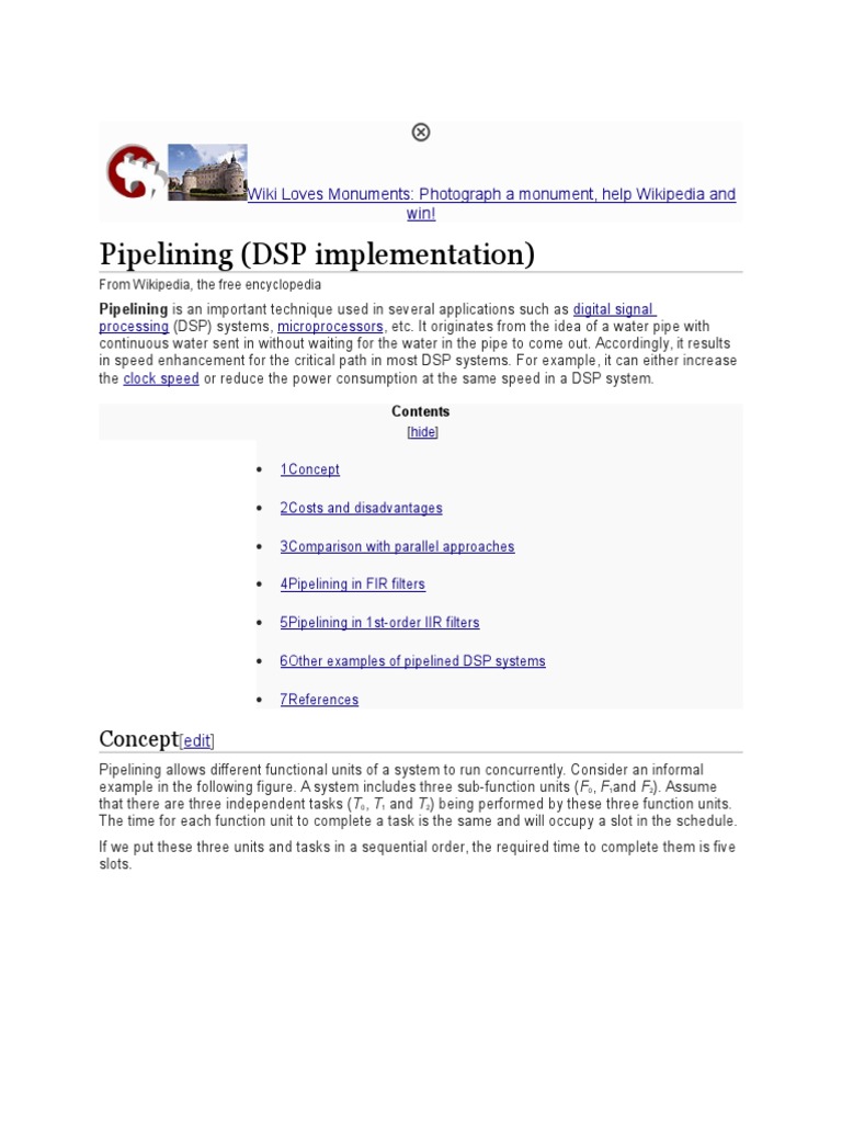 Pipelining (DSP Implementation) : Concept | PDF | Digital Signal Processing | Signal Processing