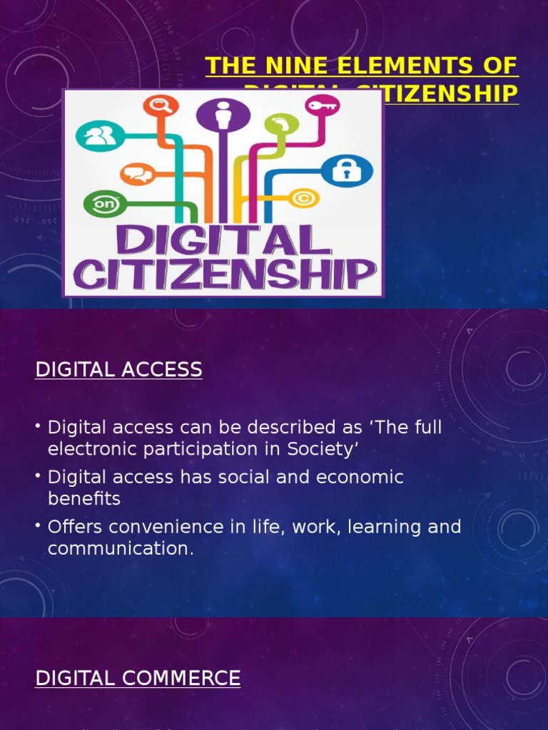 Nine Elements of Digital Citizenship | PDF | Learning | Communication