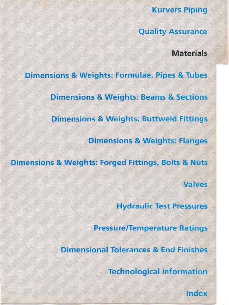 Material Specification | PDF