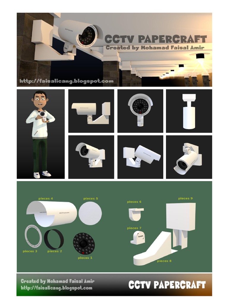 CCTV Papercraft A4 Indonesian PDF | PDF