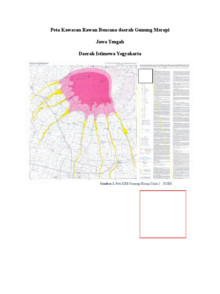 Peta Rawan Bencana Gunung Merapi | PDF | Sains & Matematika