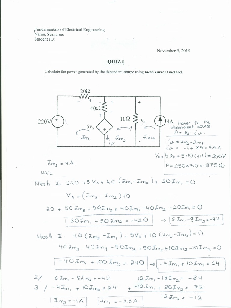 Quiz1 Soln M | PDF | Science & Mathematics | Technology & Engineering