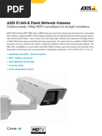 Datasheet Axis m1025 Network Camera en US 270980 | PDF | Pixel | Camera