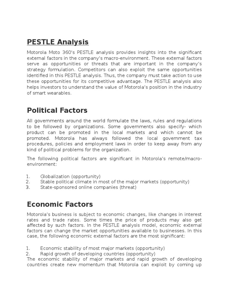 PESTLE Analysis | PDF | Market (Economics) | Internet Privacy