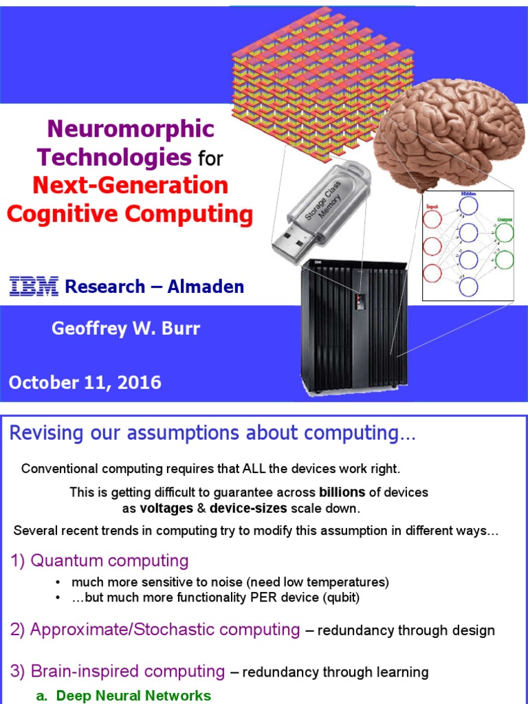Neuromorphic Technologies: Next-Generation Cognitive Computing | PDF | Deep Learning ...