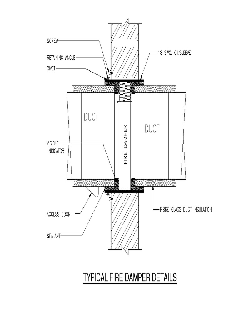 Fire Damper Installation Details | PDF