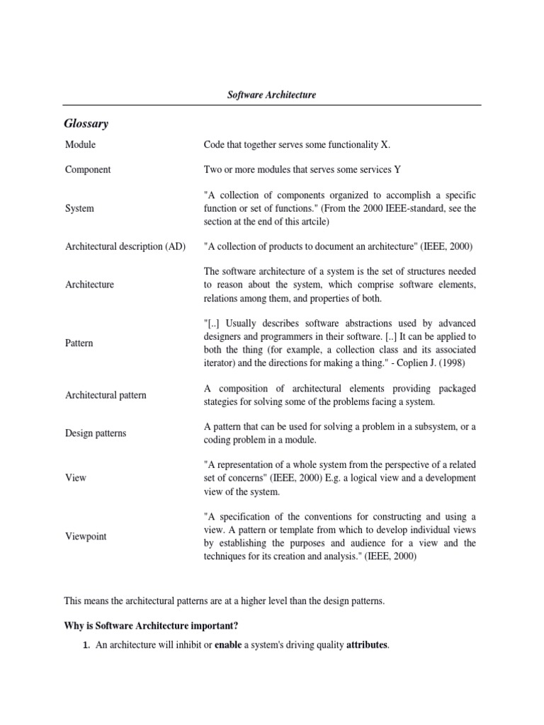 Ss Zg653 Midsem Notes Pdf Software Architecture Class Computer Programming 