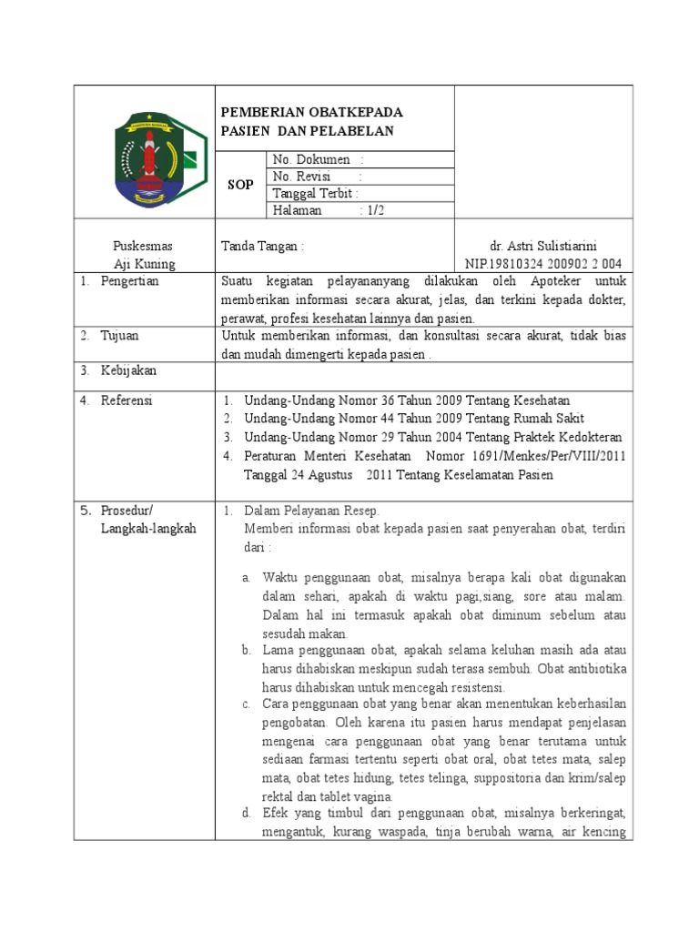 21 Edit SOP PIO | PDF