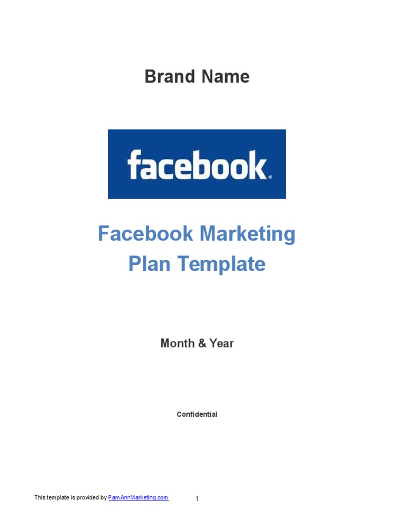 Facebook Marketing Plan Template | PDF | Facebook | Advertising