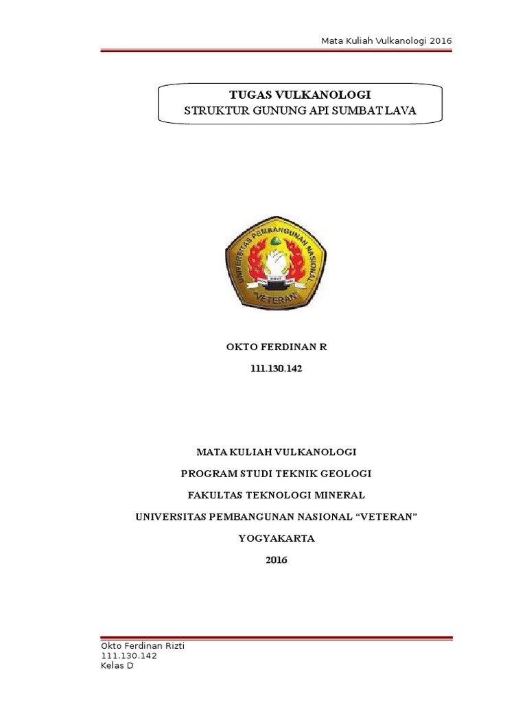 Struktur Gunung API Sumbat Lava | PDF