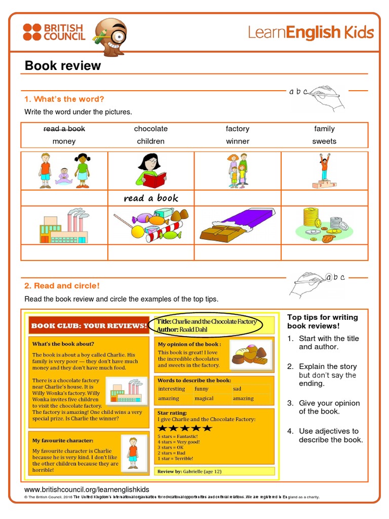 Writing Practice Book Review Worksheet | PDF