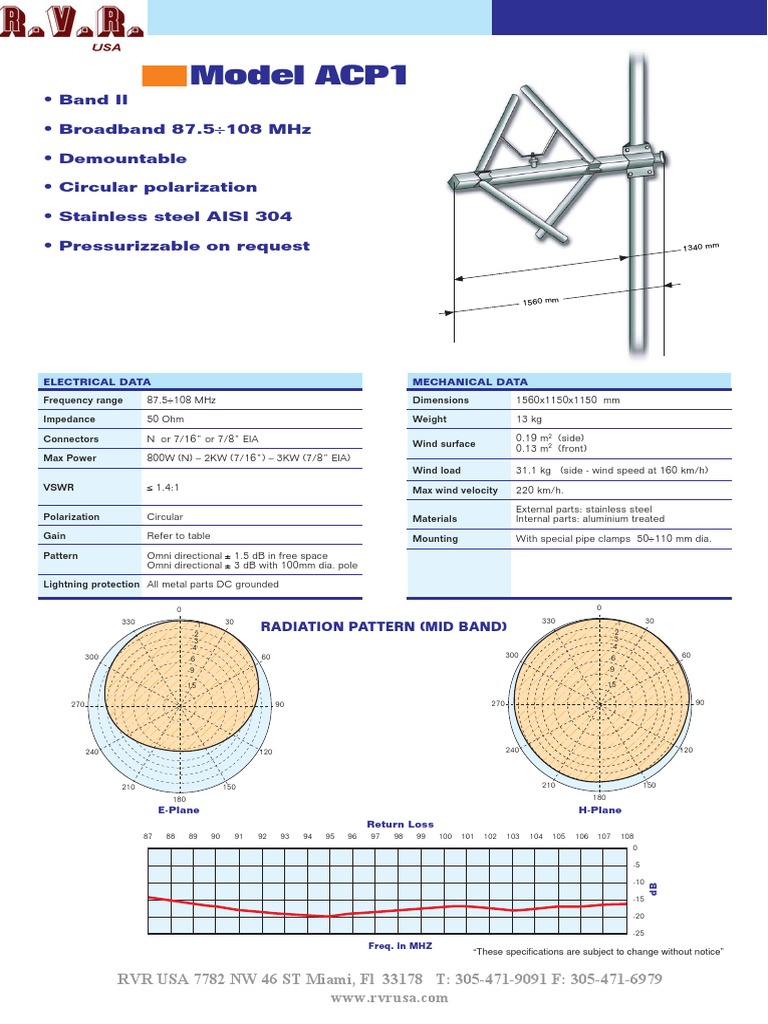 Acp1 PDF | PDF | Antenna (Radio) | Electronic Engineering