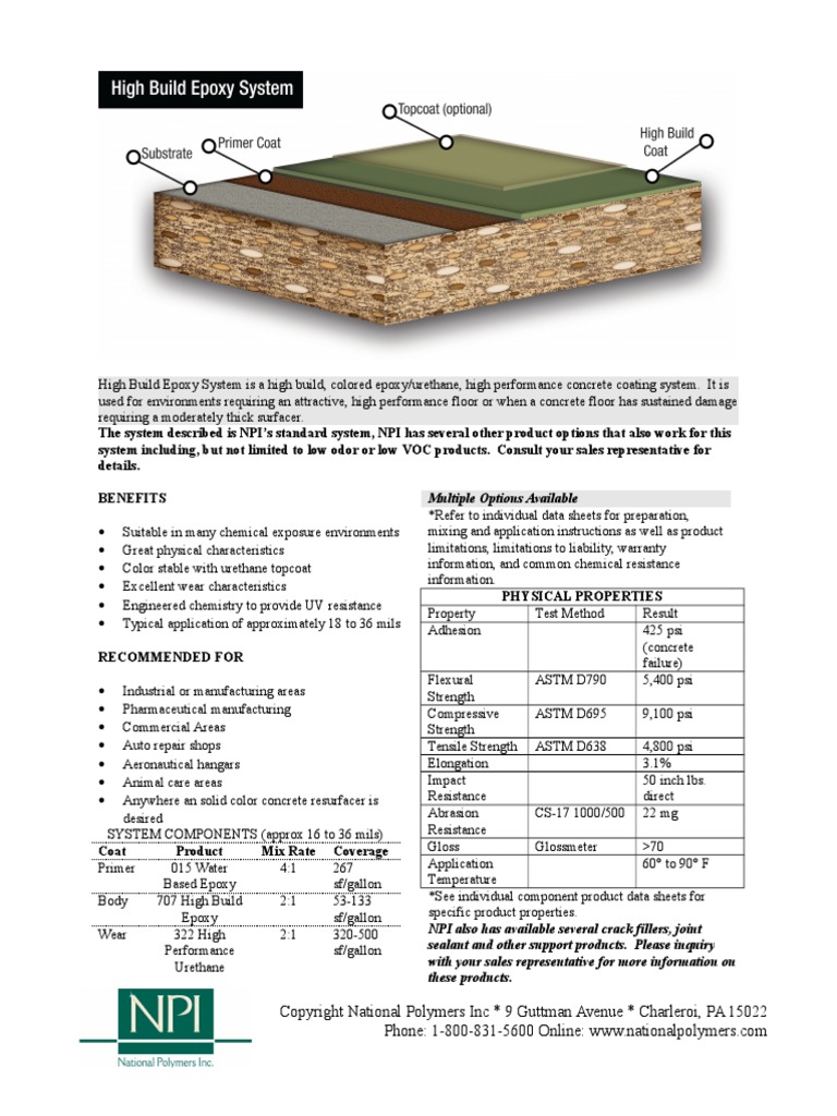 High Build Epoxy System | Epoxy | Plastic