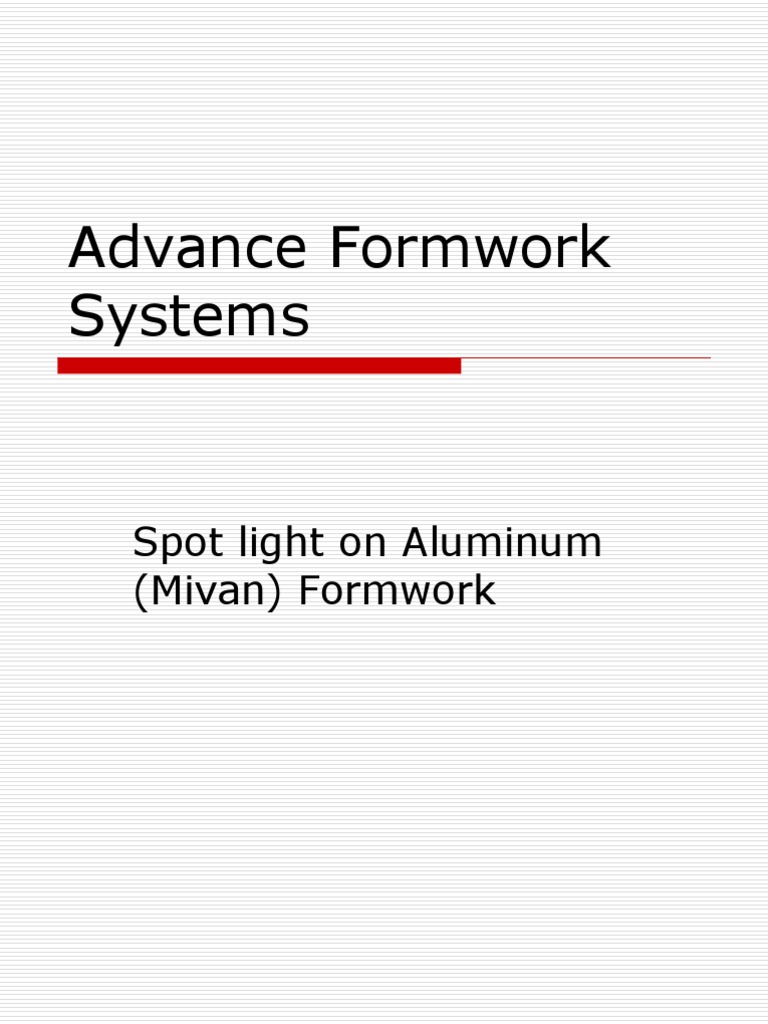 Mivan Acm | PDF | Beam (Structure) | Scaffolding