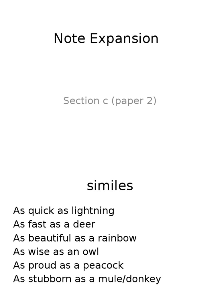 Note Expansion | PDF