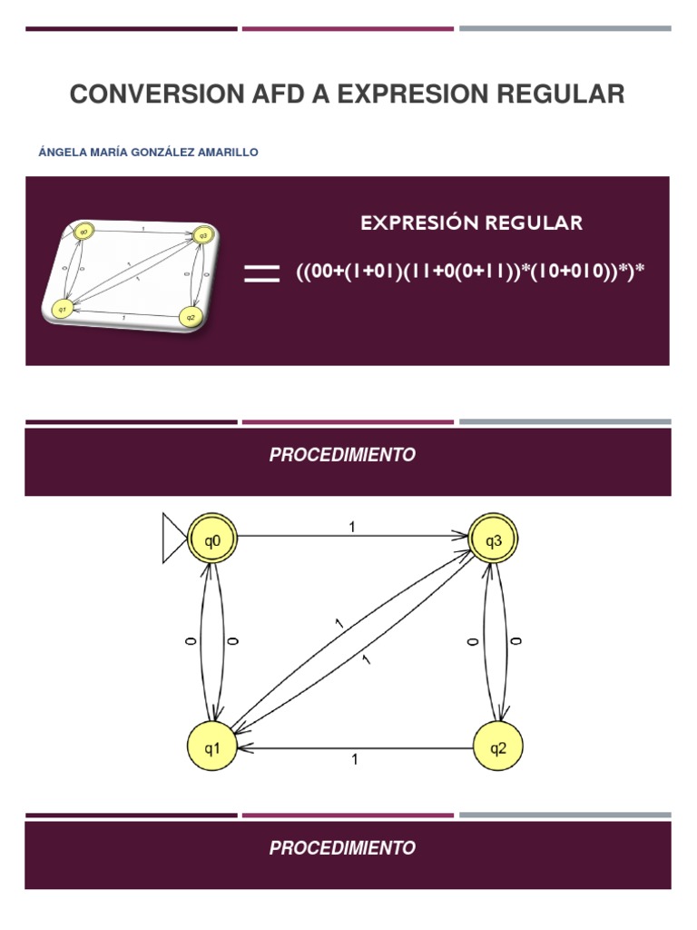 Conversion Afd A Expresion Regular | PDF