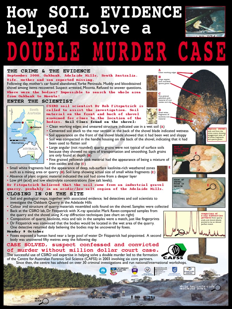 Soil Evidence in Double Murder Case | PDF | Forensic Science | Soil