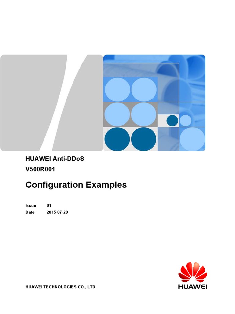 HUAWEI Anti-DDoS V500R001 Configuration Examples 01 PDF | PDF | Multiprotocol Label Switching ...