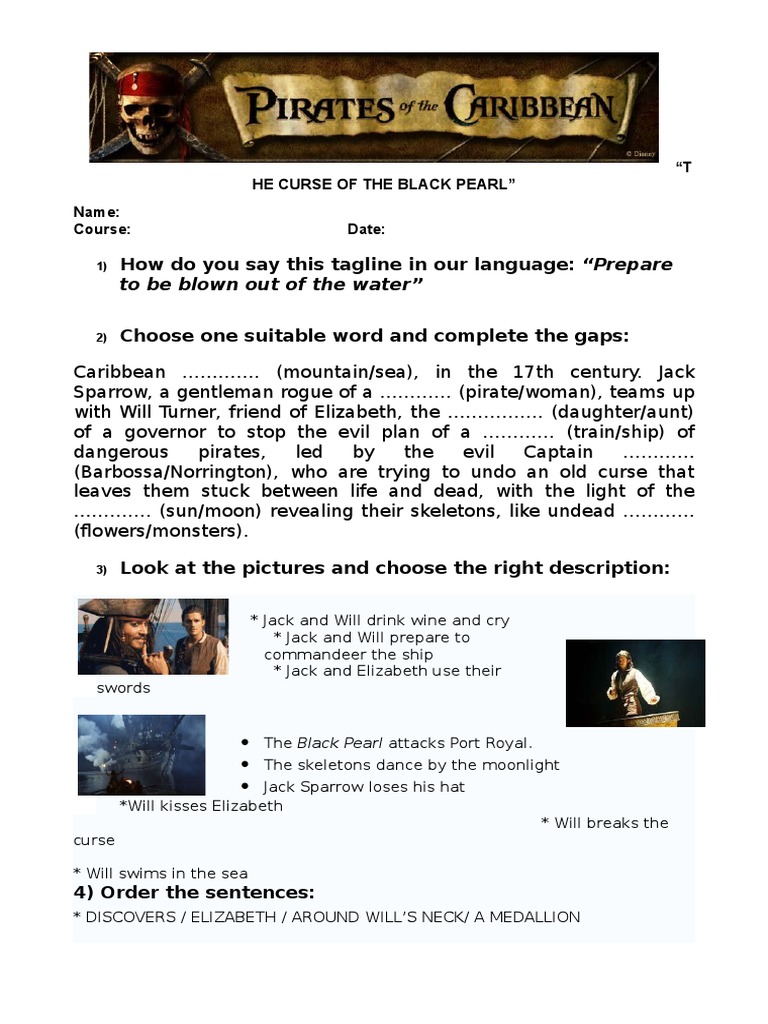 Pirates of The Caribbean The Curse of The Black Pearl | PDF | History