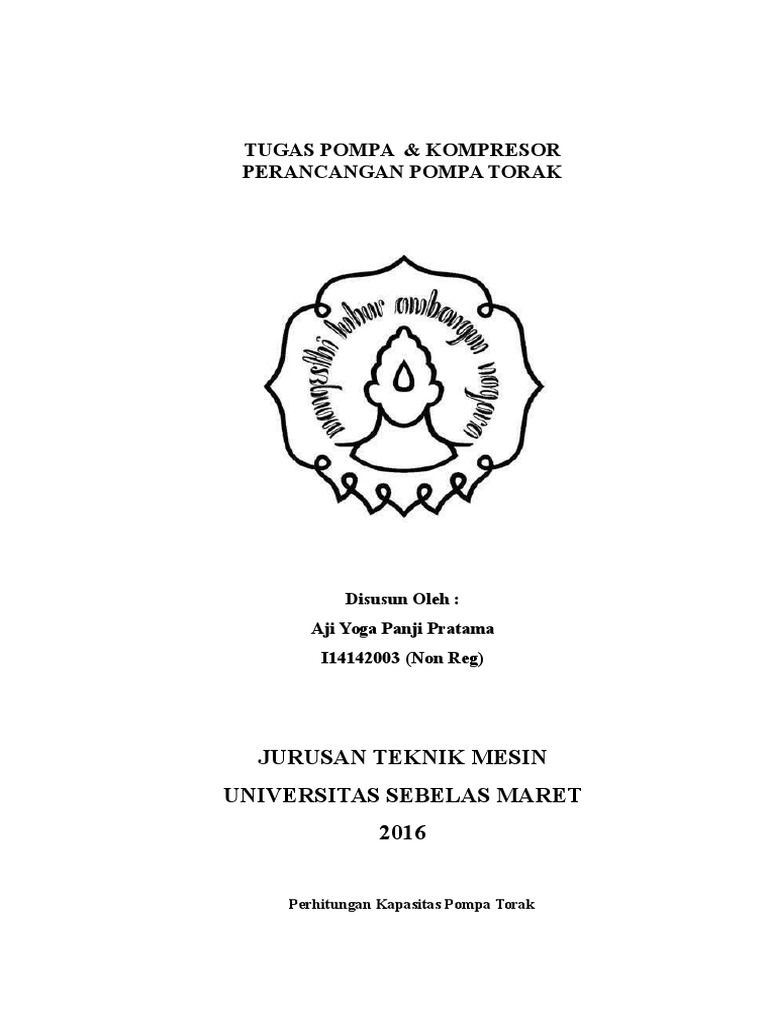 AJI - Perancangan Pompa Torak | PDF