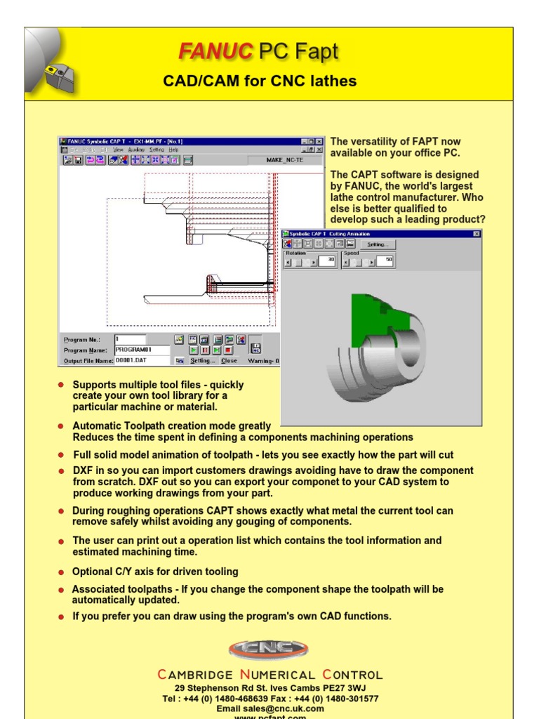 PC Fapt Brochure | PDF | Machine Tool | Numerical Control