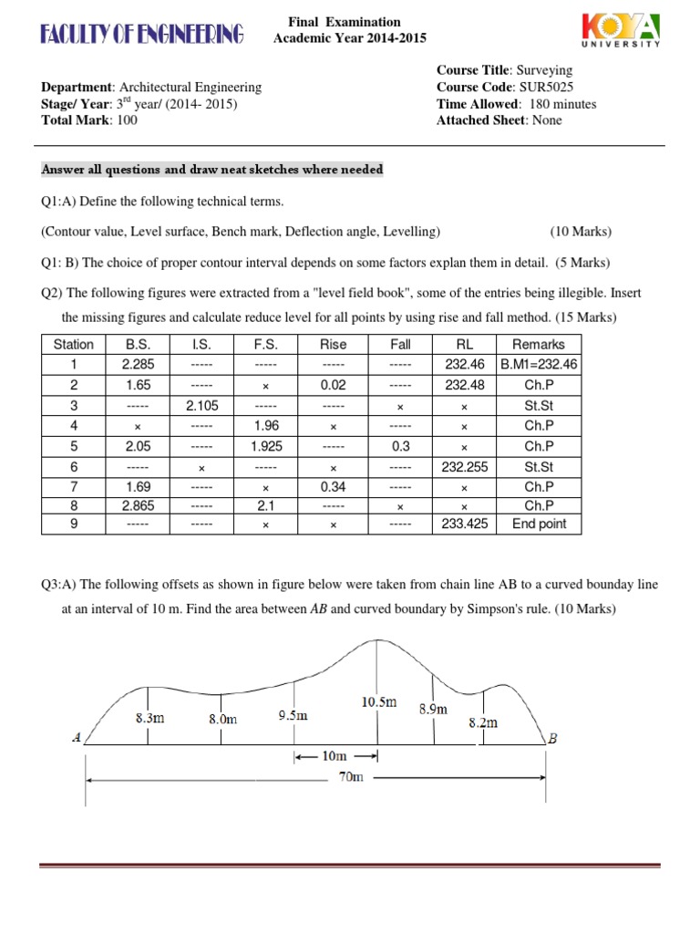 Surveying 2 | PDF | Teaching Mathematics | Nature
