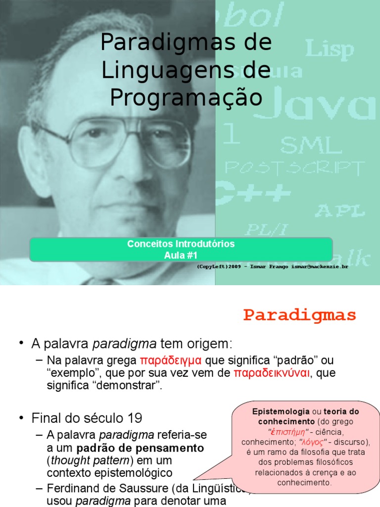 Paradigmas de Linguagens de Programação - Aula #1 | PDF | Paradigmas de ...