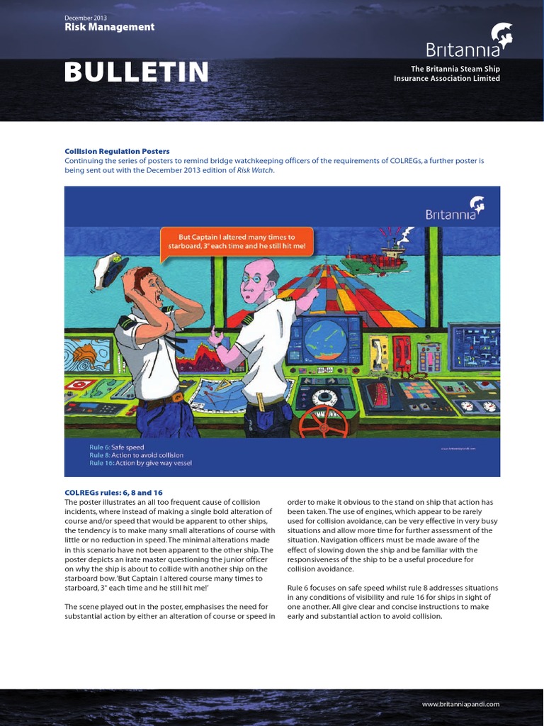 Collision Regulation Colregs Bulletin - 12-2013 PDF | PDF | Radar ...