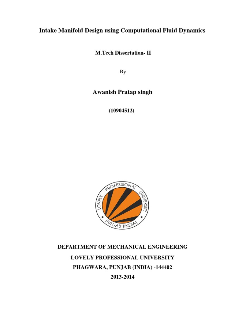 Intake Design | PDF | Internal Combustion Engine | Turbulence