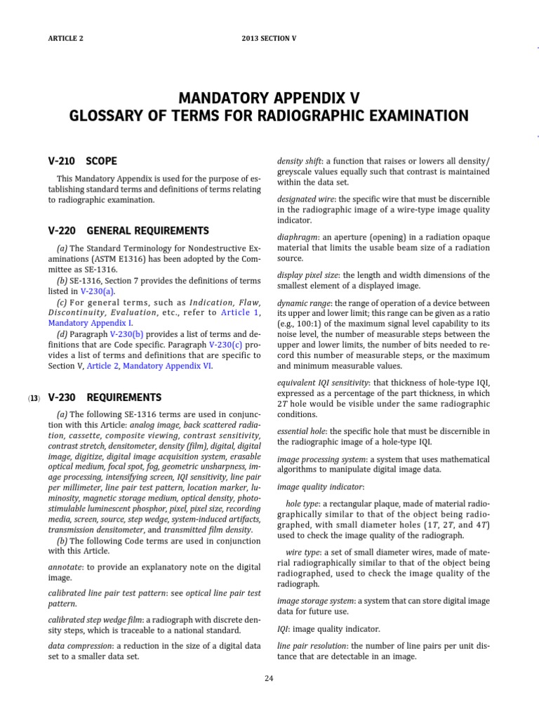 Radiographic Terms Glossary | PDF | Optical Resolution | Radiography