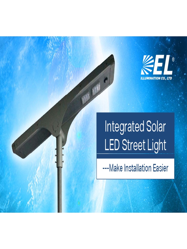 DEL Solar LED Street Light Presentation | PDF | Street Light | Light ...