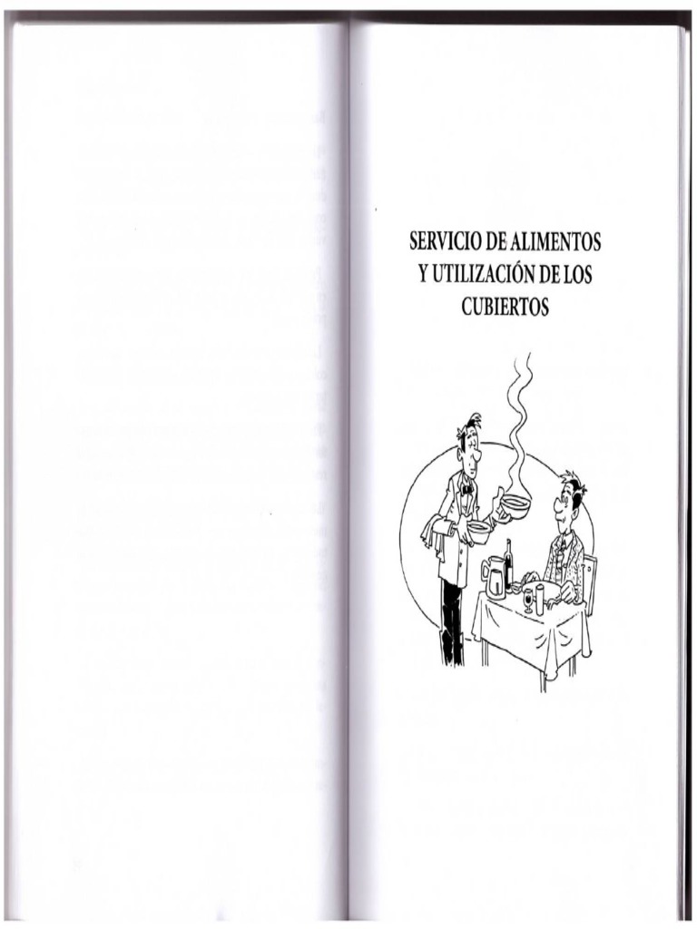 Servicio de Alimentos y Utilización de Los Cubiertos PDF | PDF ...
