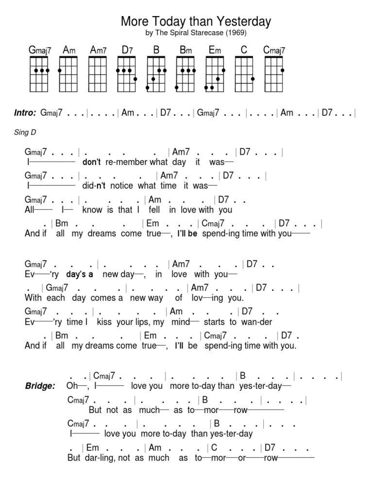 More Today Than Yesterday - B PDF | PDF