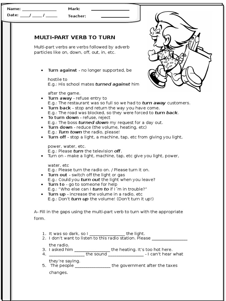 Multi Part Verb To-Turn | PDF