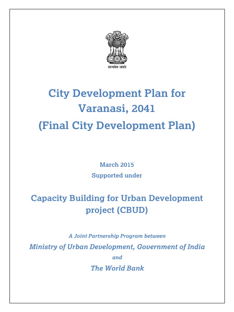 Final CDP Varanasi | PDF | Climate Resilience | Slum