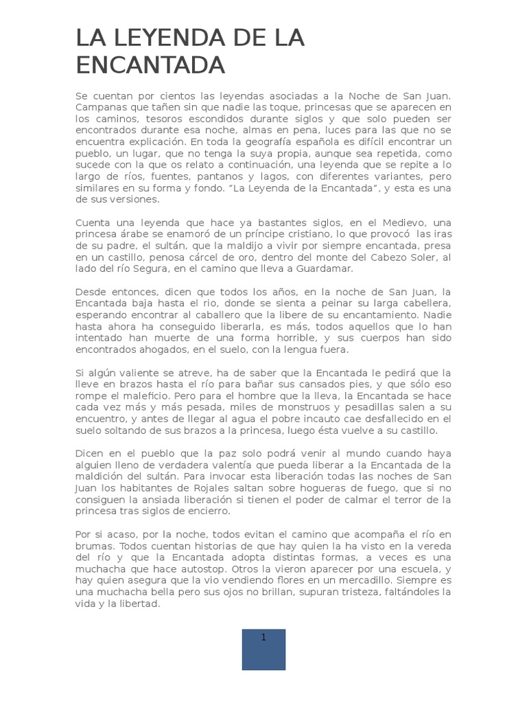 La Leyenda de La Encantada | PDF | Pollo