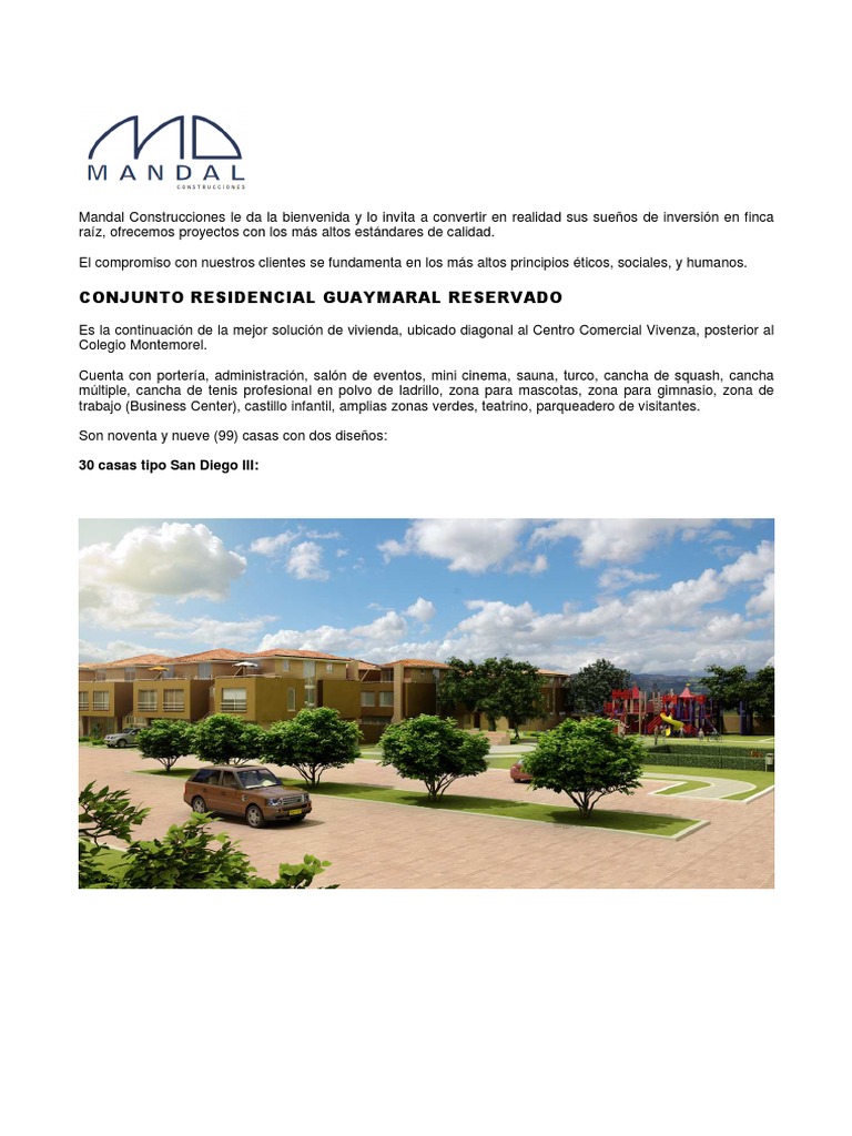 Carta de Presentacion Guaymaral Reservado | PDF