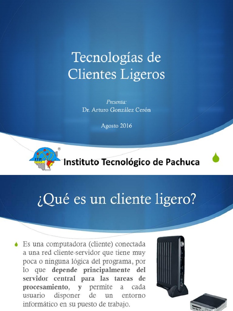 1.2 Tecnologías de Clientes Ligeros | PDF
