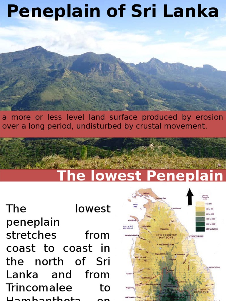 Peneplain Landscapes of Sri Lanka | PDF | Plateau | Erosion